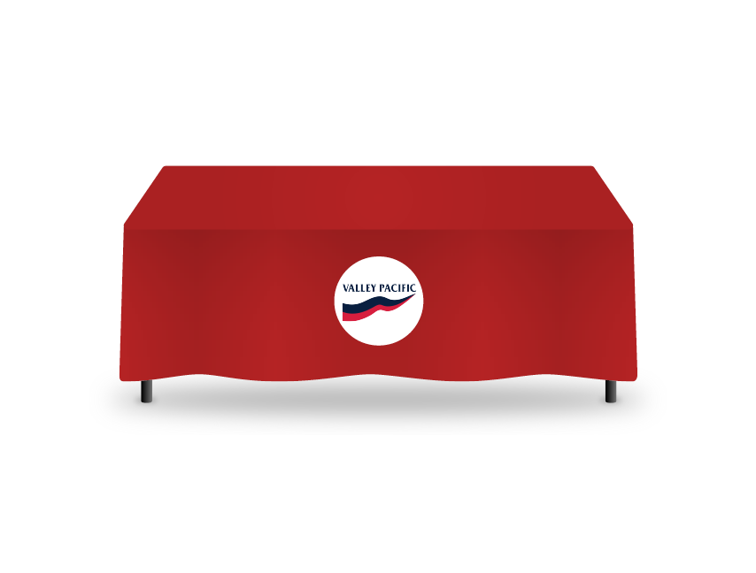 Solid Color Table Throw - Red | printshop.valleypacific.com